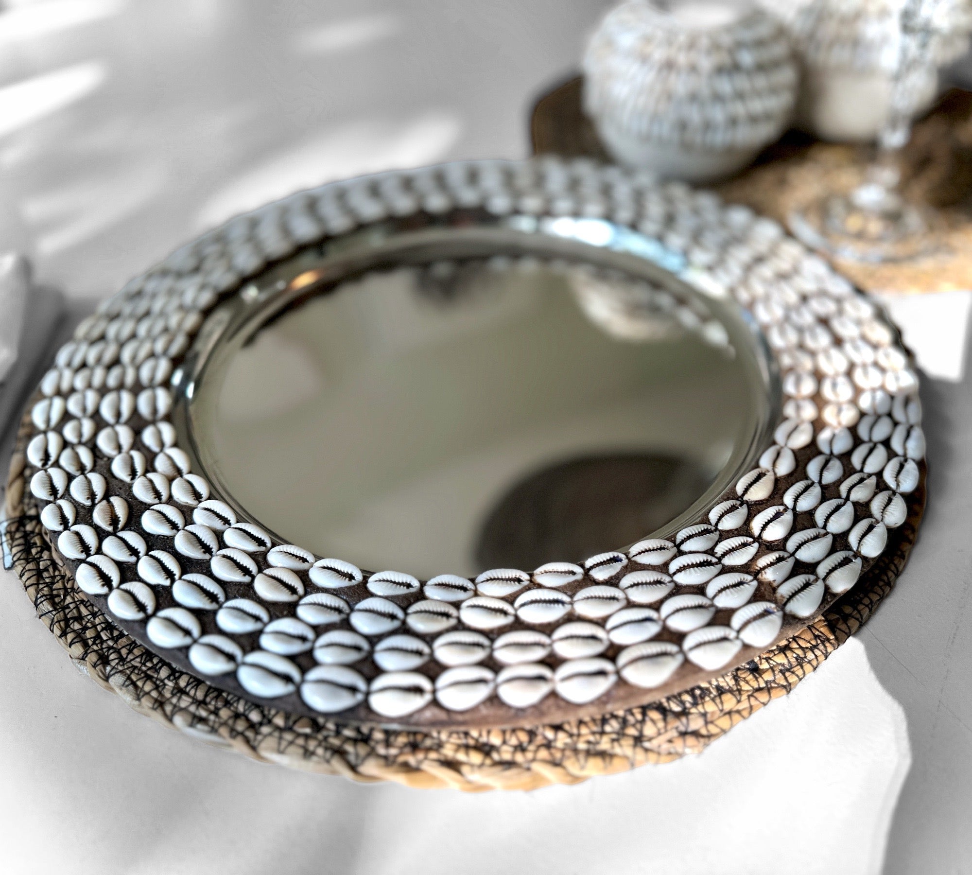 Stainless Steel Underplate - Cowrie Shell
