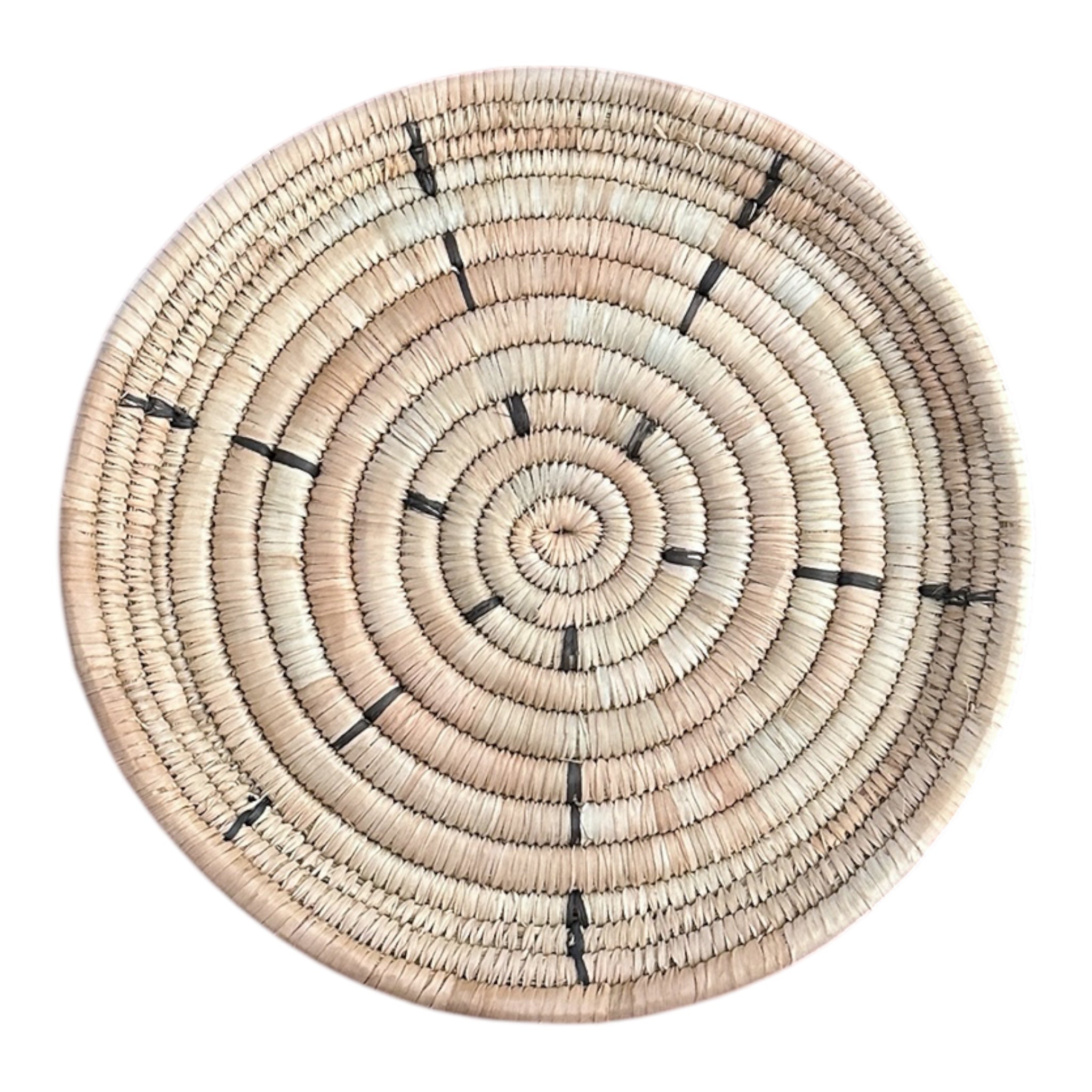 Malawi Basket Wall Decor Set - 5 Piece - Black / Natural
