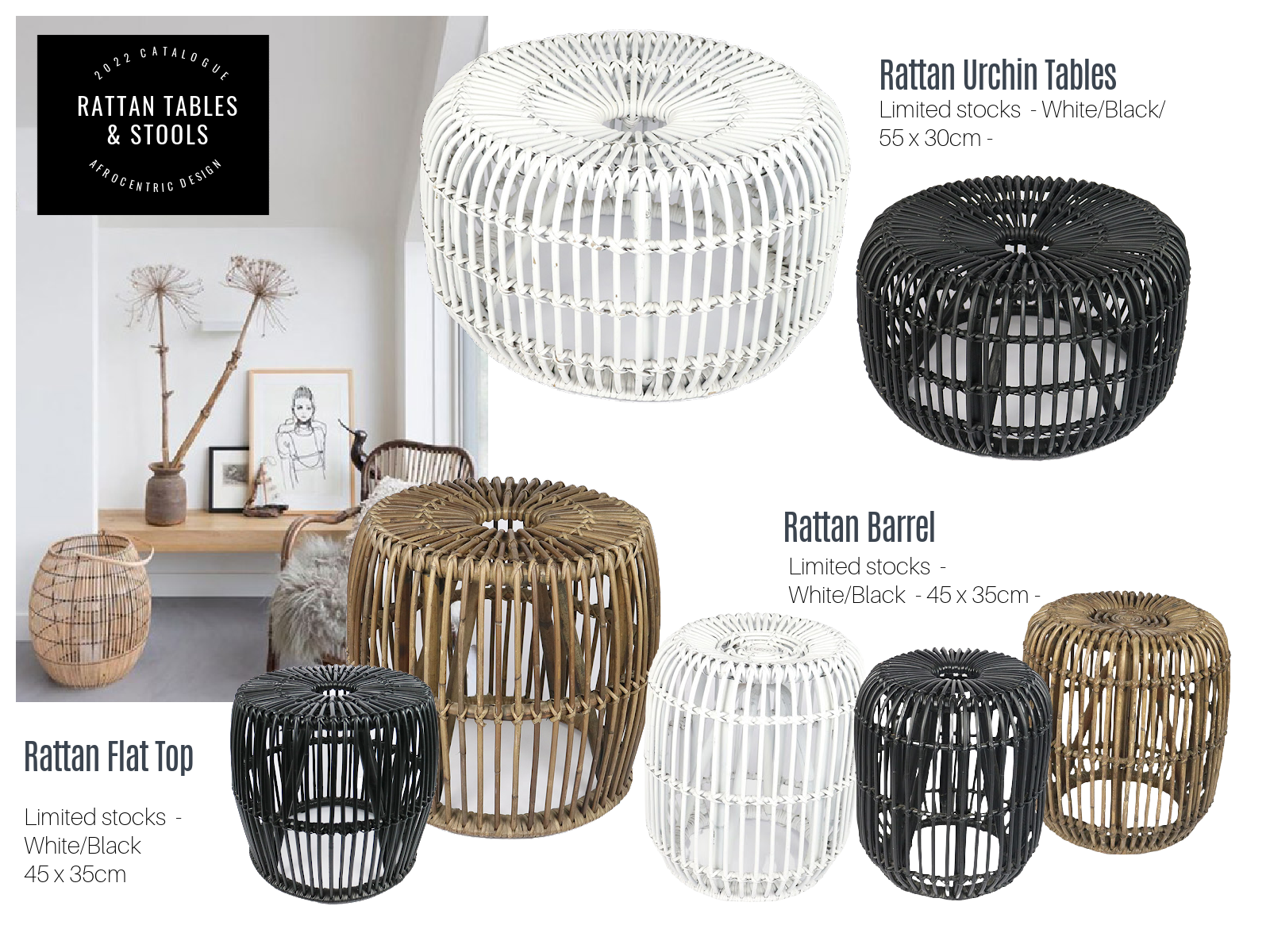 Rattan Side Tables